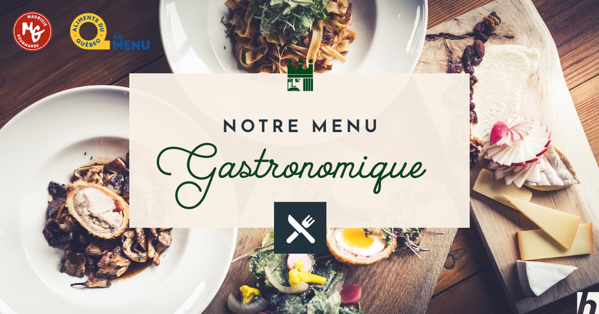 Menu gastronomique - Seigneurie du Triton